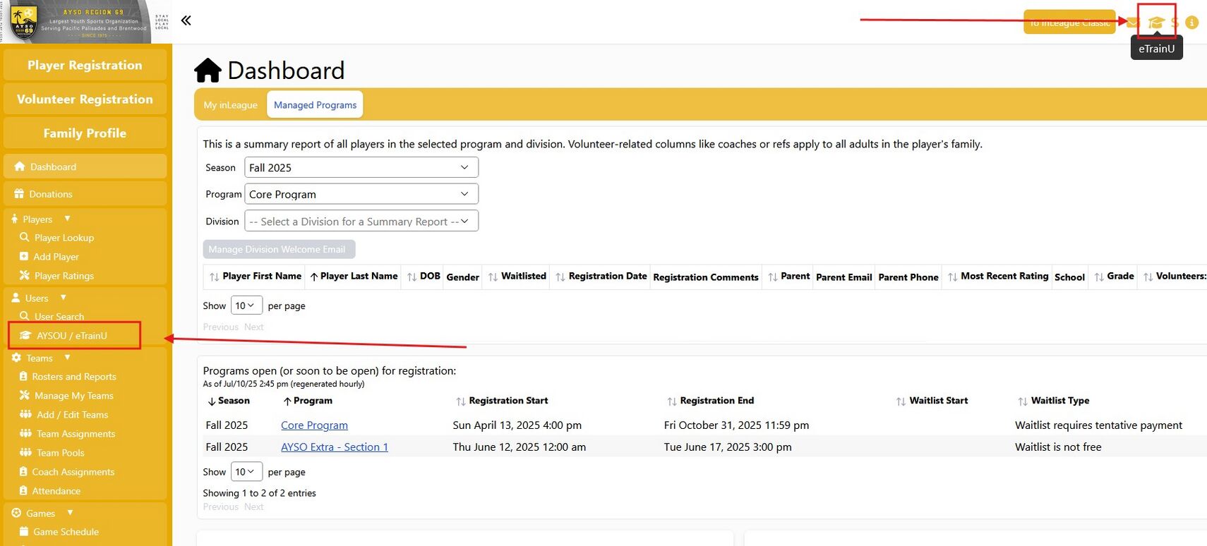 Accessing AYSOU - AYSO Wiki