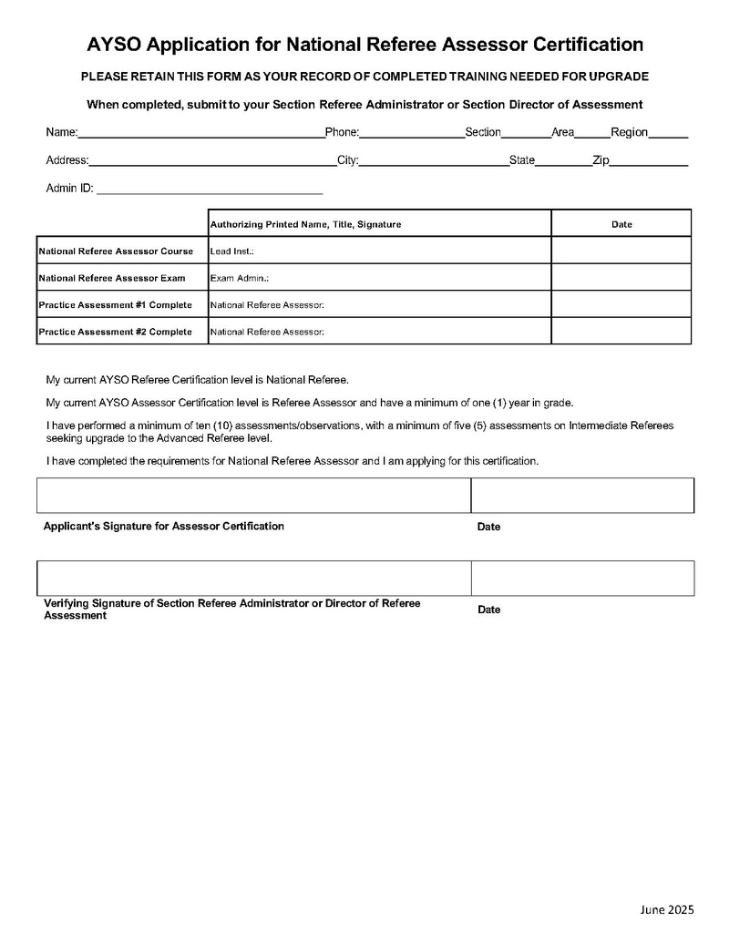 File:Application for National Referee Assessor Certification.pdf - AYSO ...