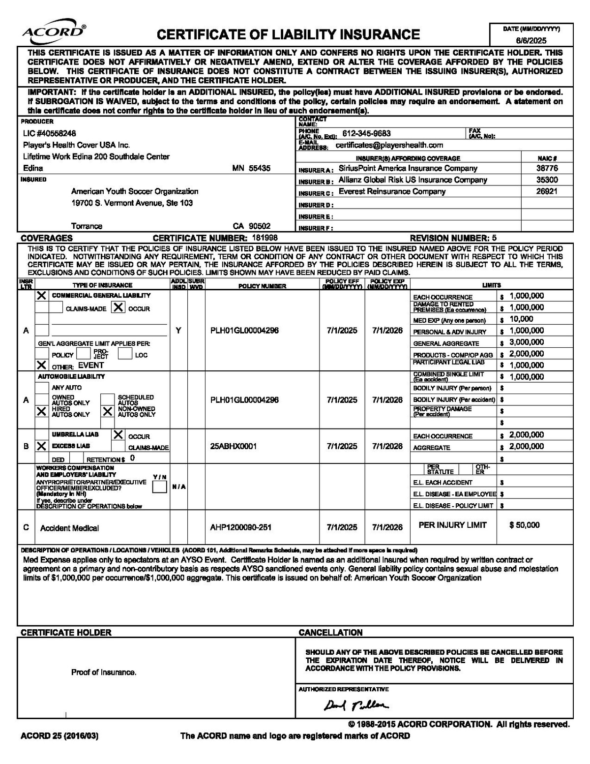File:Proof of Insurance 25-26.pdf - AYSO Wiki
